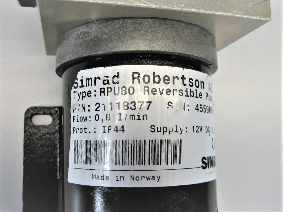Simrad-RPU80 Boat Autopilot Pump Reversible PN21118377 12VDC - TESTED ...
