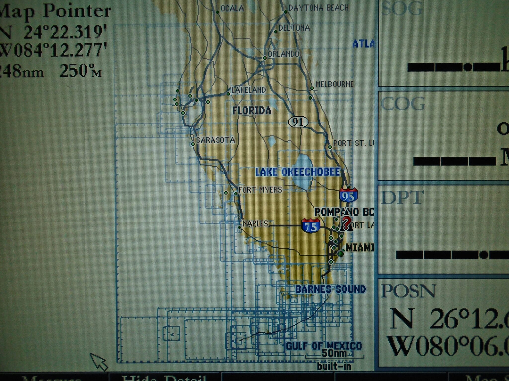 Garmin Blue Chart Southwest Florida - MUS011R JUL 05 - Great Condition ...