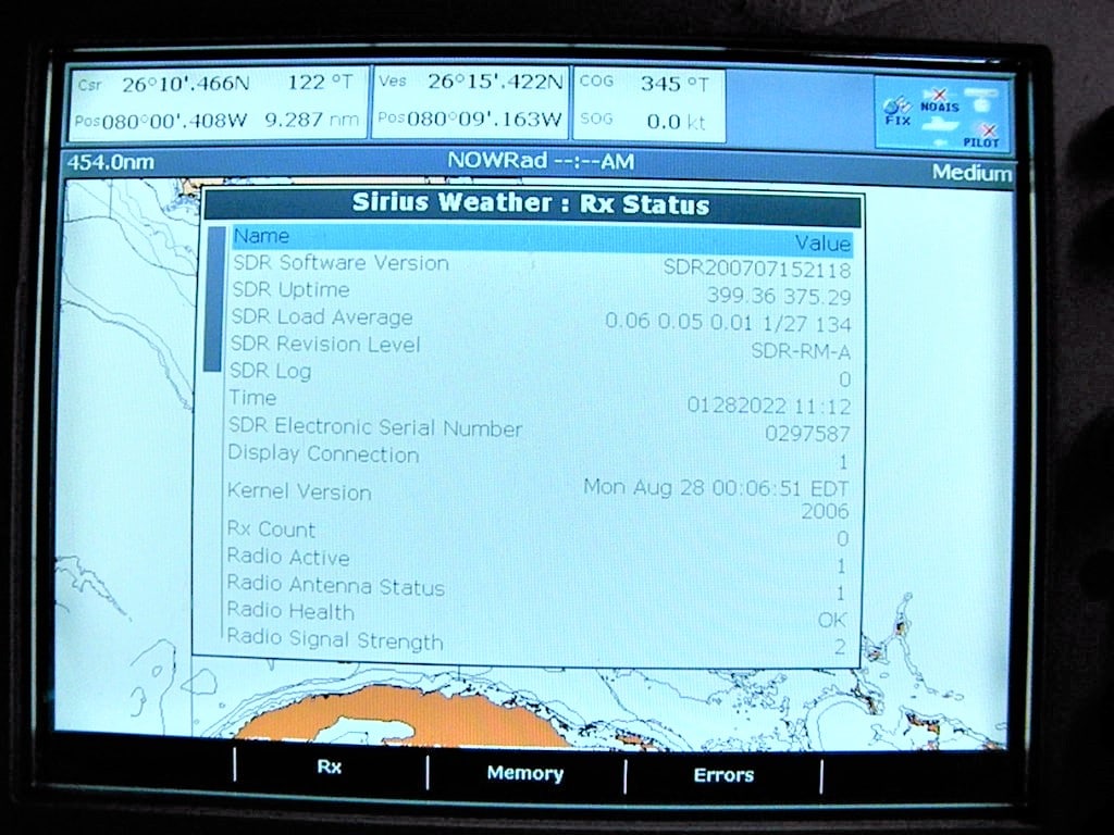 Raymarine SR100 Sirius Satellite Wx/XM Receiver E03009 w/Antenna ...