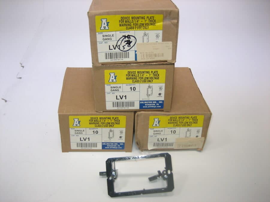 Arlington LV1 Single Gang *LOT OF 35* Low Voltage Wall Plates Mounting ...