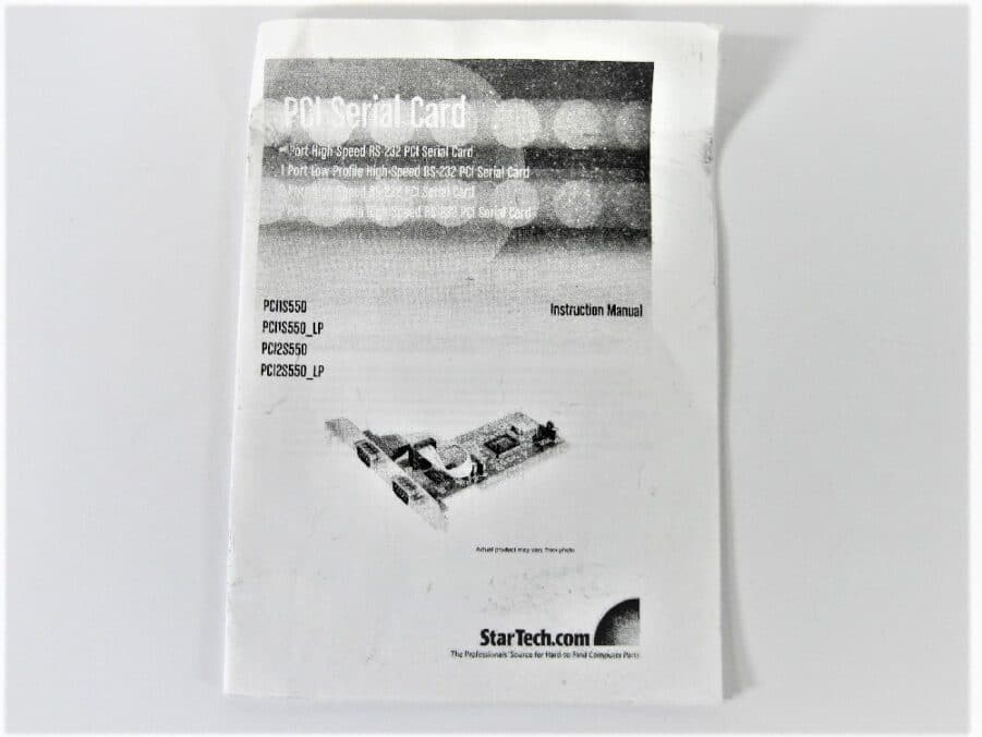 StarTech Serial I/O Card - 2 Port PCI 16C550 Serial Card - PCI2S550 ...