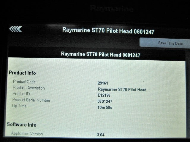 Raymarine - ST70 Autopilot Control Head - Tested Good - E12196 w/90 DAY ...