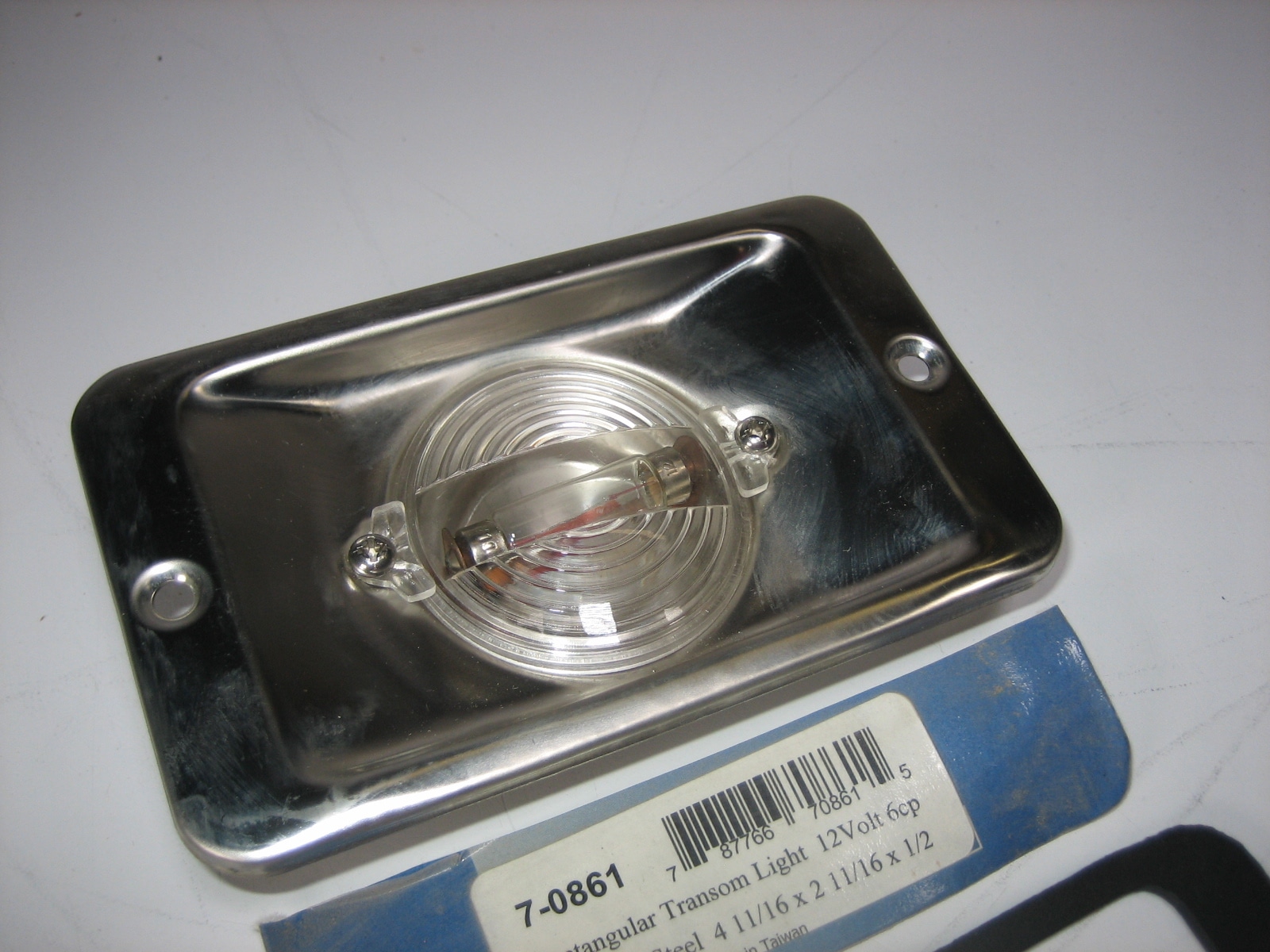 Marpac 7-0861 Boat Transom Light Rectangular Stainless - NEW OPEN BOX ...