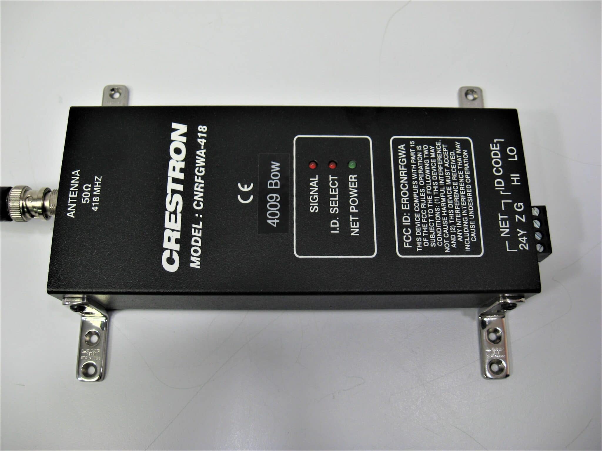 Crestron CNRFGWA-418 Wireless 418Mhz RF Gateway Antenna w Connector ...