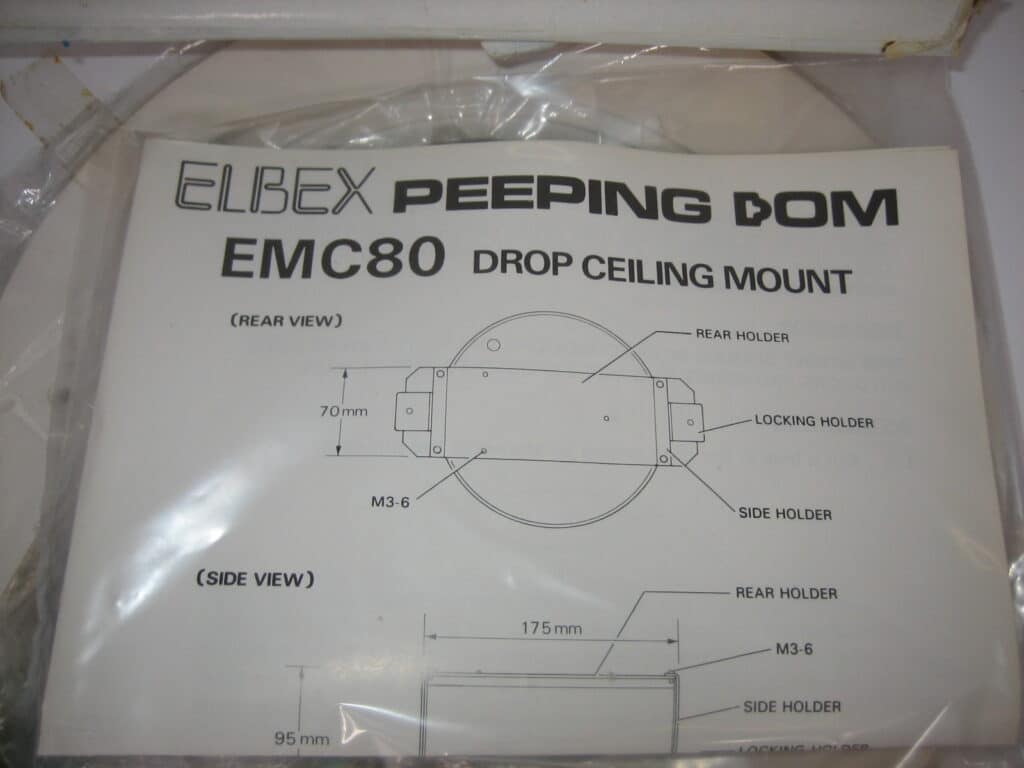 Elbex EMC80 Drop Ceiling Mount for "Peeping Dome" Camera - Max Marine ...