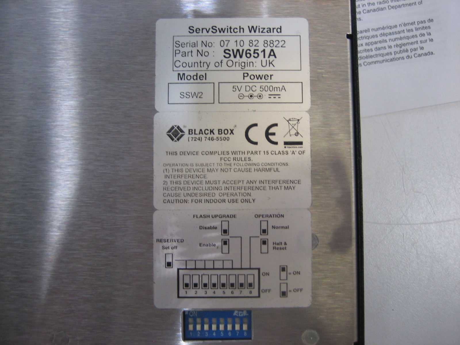 Black Box SW651A SSW2 ServSwitch Wizard - Free US Shipping - Max Marine ...