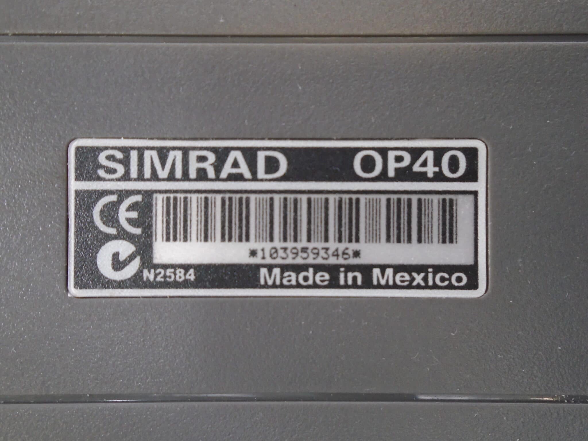 Simrad OP40 - For SIMRAD NSO Processor - Tested Good (Updated S/W ...