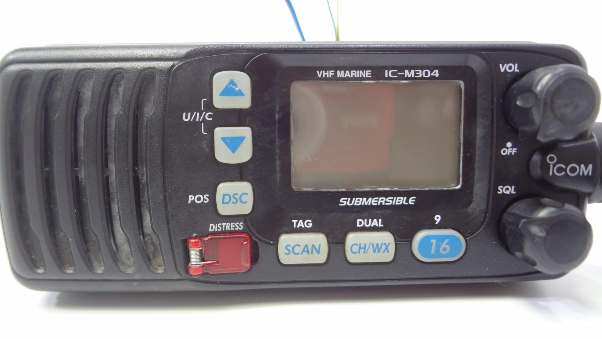 Icom IC-M304 Submersible Marine VHF Radio Transceiver Unit W/ HM-164B Hand Mic! - Max Marine ...