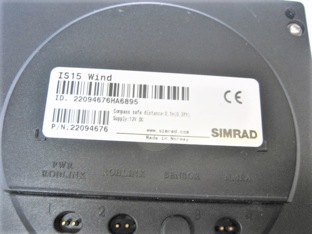Simrad IS15 Wind Display/22094676-For Parts Or Repair - Max Marine ...