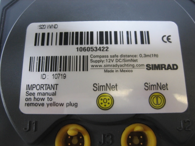 Simrad IS20 Wind Display, Simnet/Tested Good- 90 Day Warranty! - Max ...