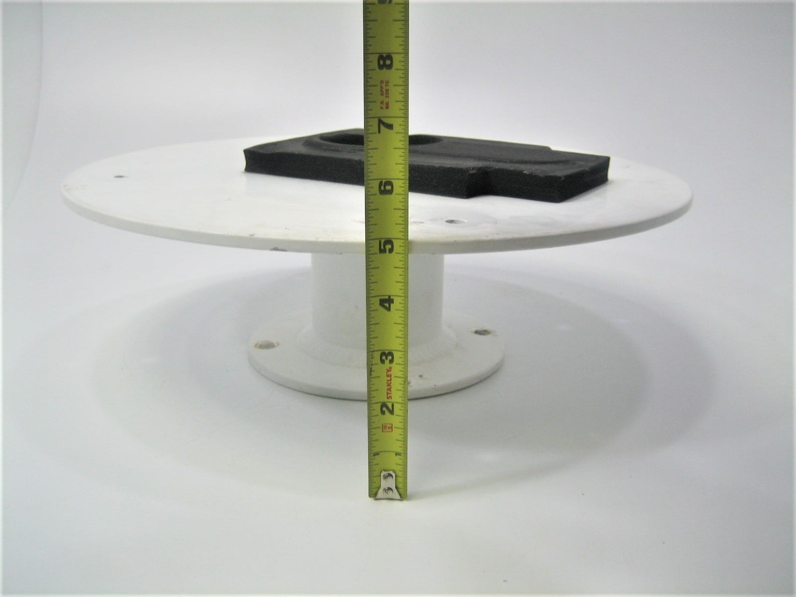 5" Aluminum White Riser Mount for 18" Sat Domes 9" Square Hole Pattern ...