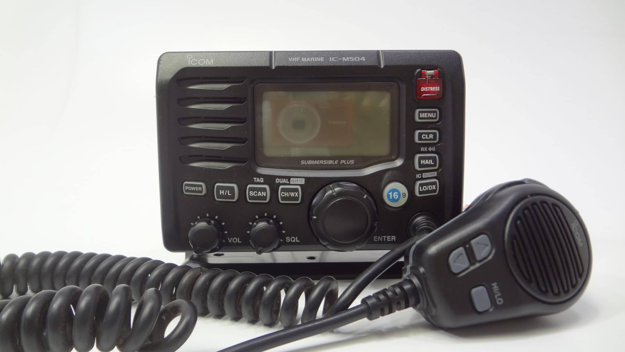 Icom IC-M504 Submersible Marine Fixed Mount VHF Radio Transceiver Unit ...