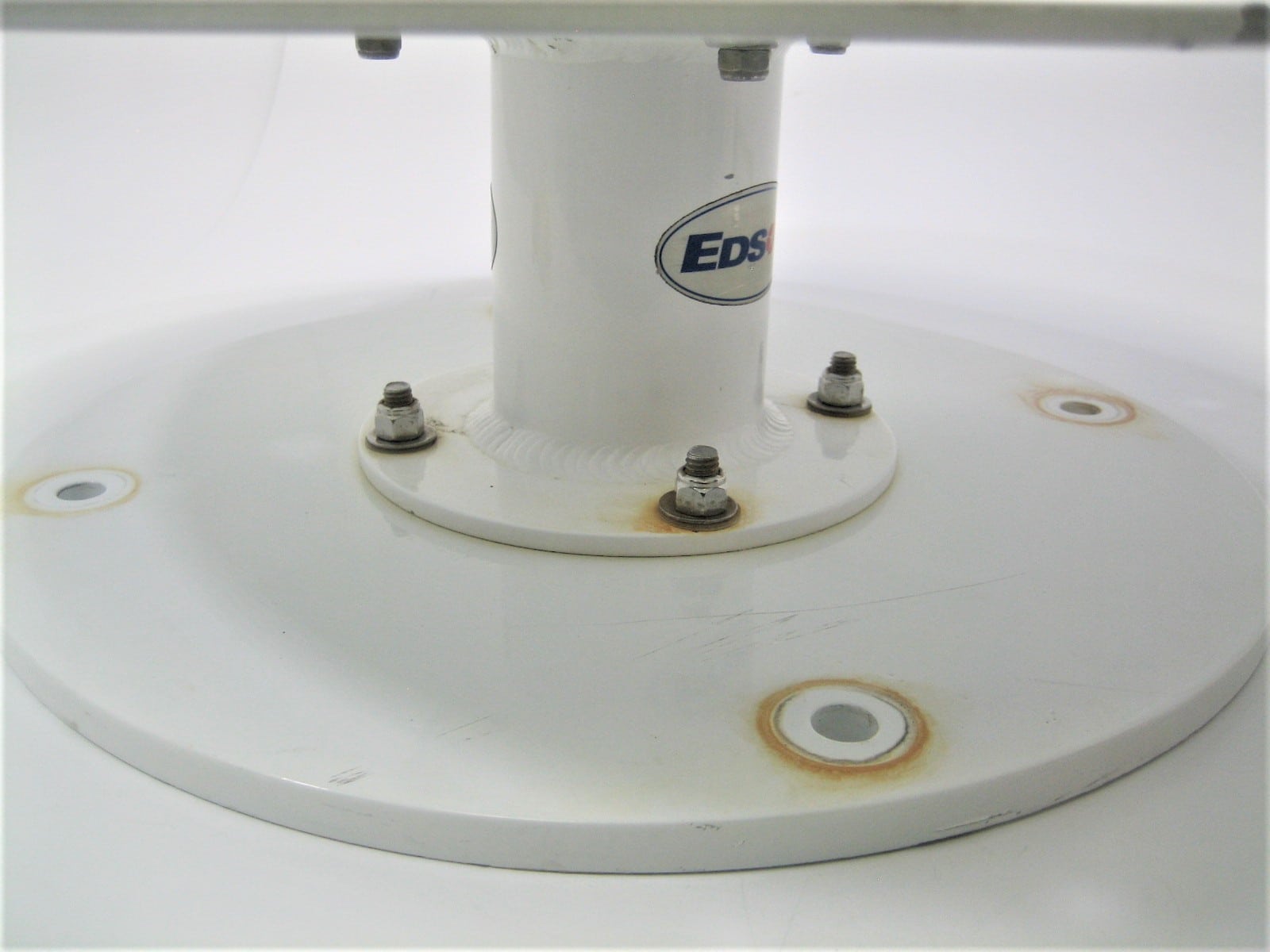 Edson 6.5" Aluminum White Riser Mount for 24" Sat Domes 12" Square Hole ...