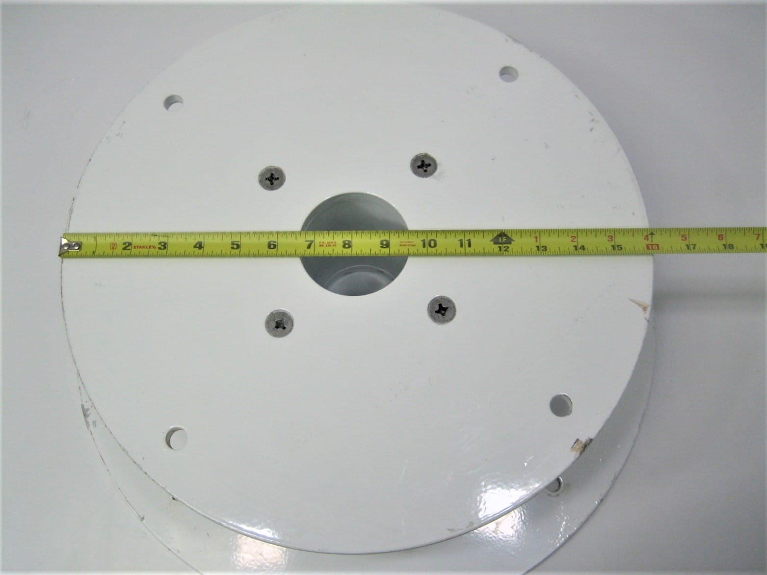 Edson 6.5" Aluminum White Riser Mount for 24" Sat Domes 12" Square Hole ...