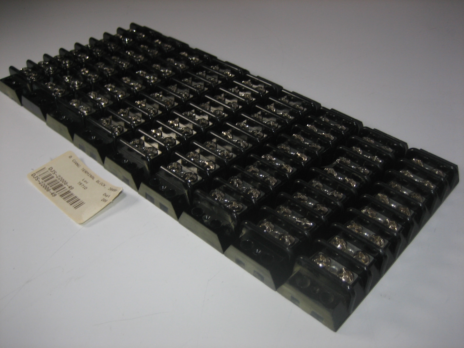 LOT OF 9 *NEW* 8-Pole/Position 30a amp 600v volt Terminal Block Strip ...