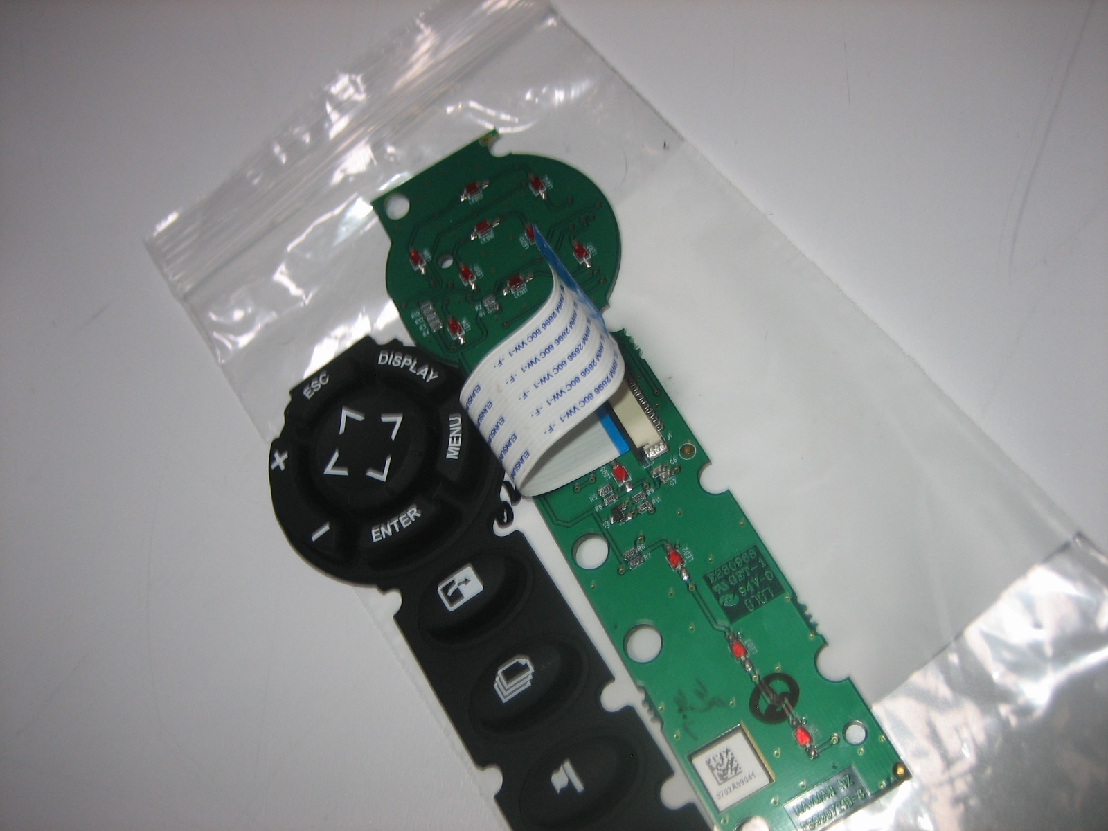 Northstar M84 Navman 8084 Keypad PCB, Rubber Mats, and Ribbon Cable ...