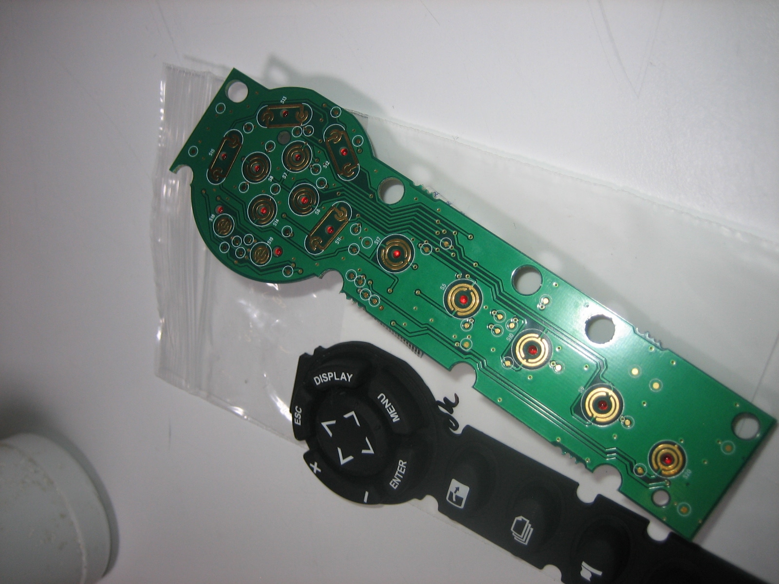 Northstar M84 Navman 8084 Keypad PCB, Rubber Mats, and Ribbon Cable ...