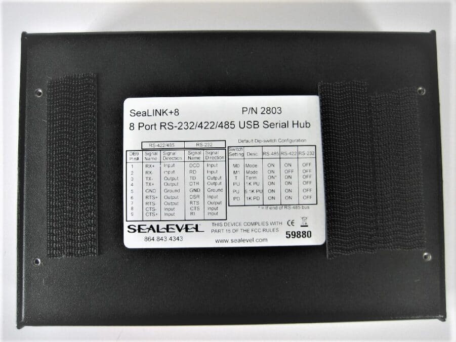 SeaLevel/SeaLink USB to 8-Port DB9 Serial Interface Adapter - 2803 ...
