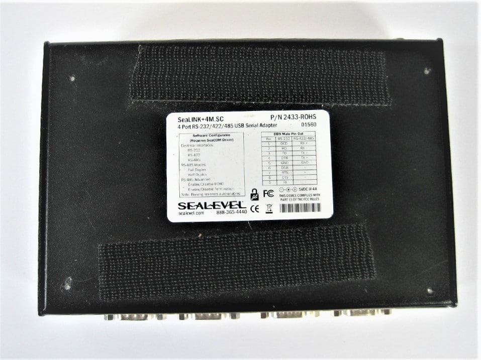 SeaLevel/SeaLink USB to 4-Port DB9 Serial Interface Adapter - 2433 ...