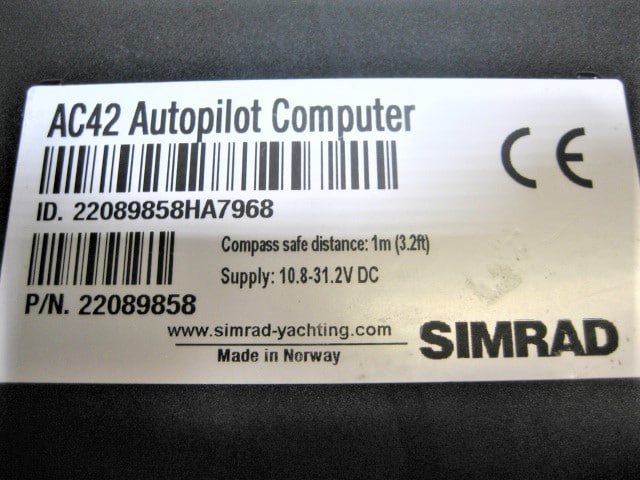 Simrad - AC42 Autopilot Computer 22089858/For AP24/AP28-Tested and ...