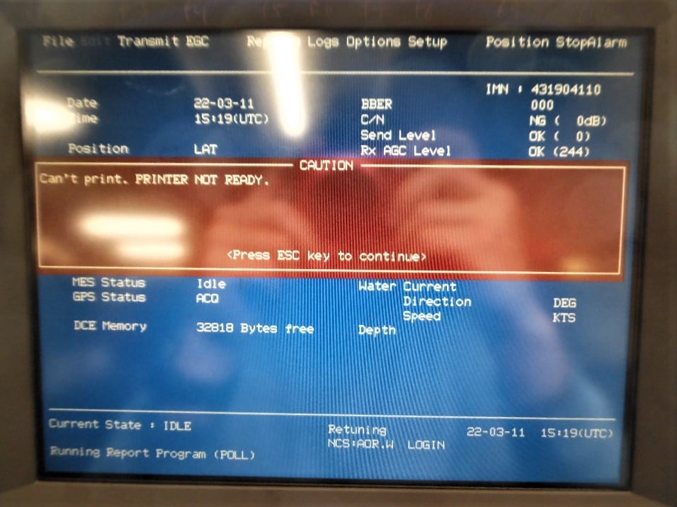 Furuno IC-215 Inmarsat-C Mobile Earth Station Terminal Unit Felcom 15 ...