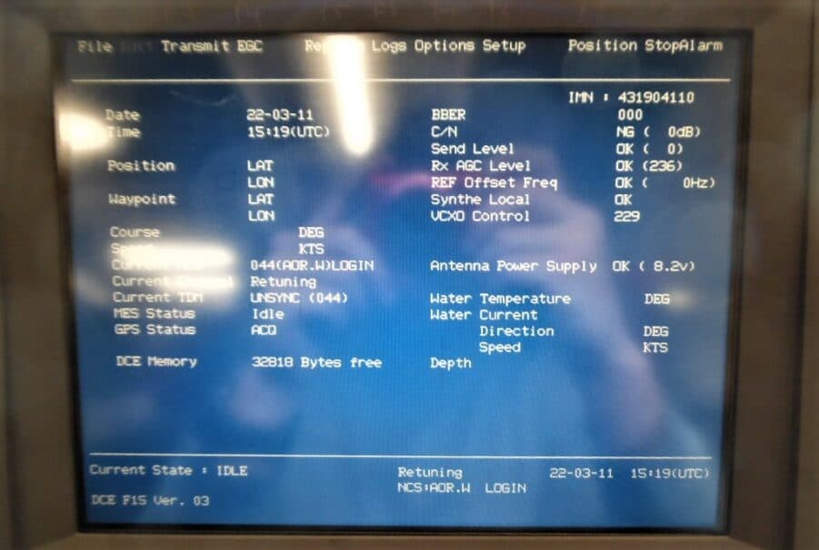 Furuno IC-215 Inmarsat-C Mobile Earth Station Terminal Unit Felcom 15 ...