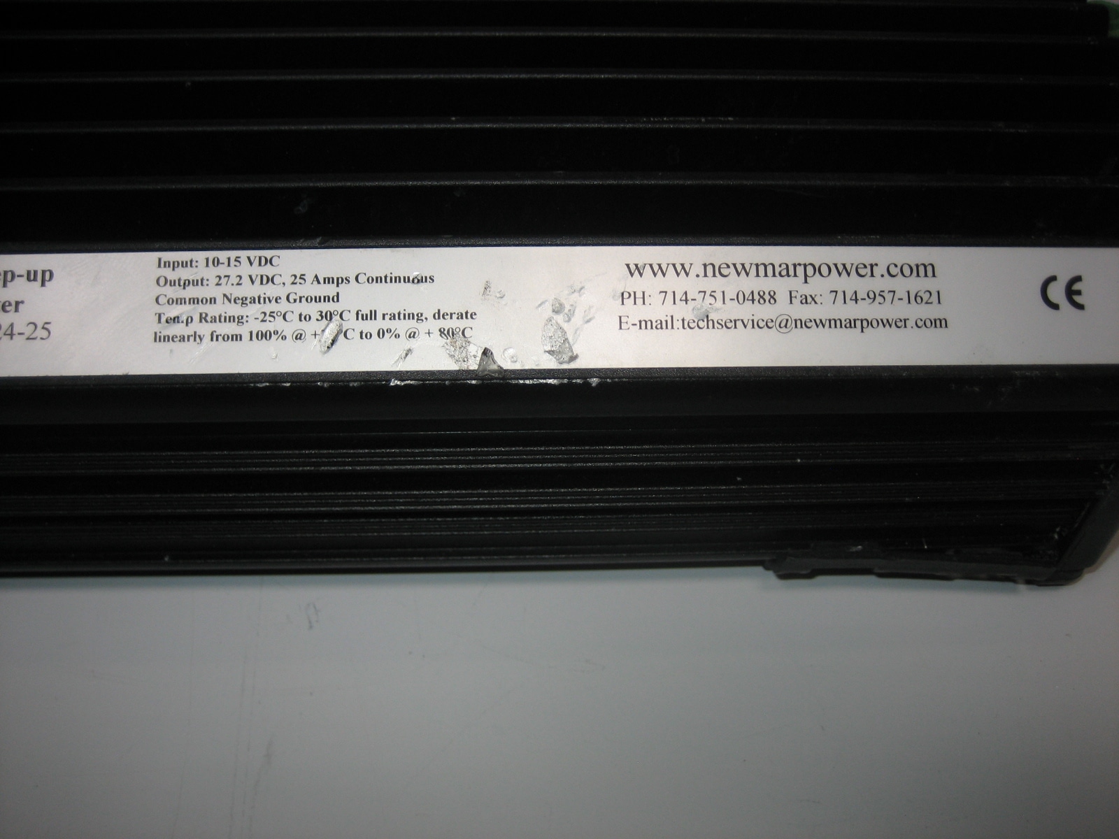 NEWMAR 12-24-25 - 12VDC to 24VDC 25A DC/DC Step Up Voltage Converter ...