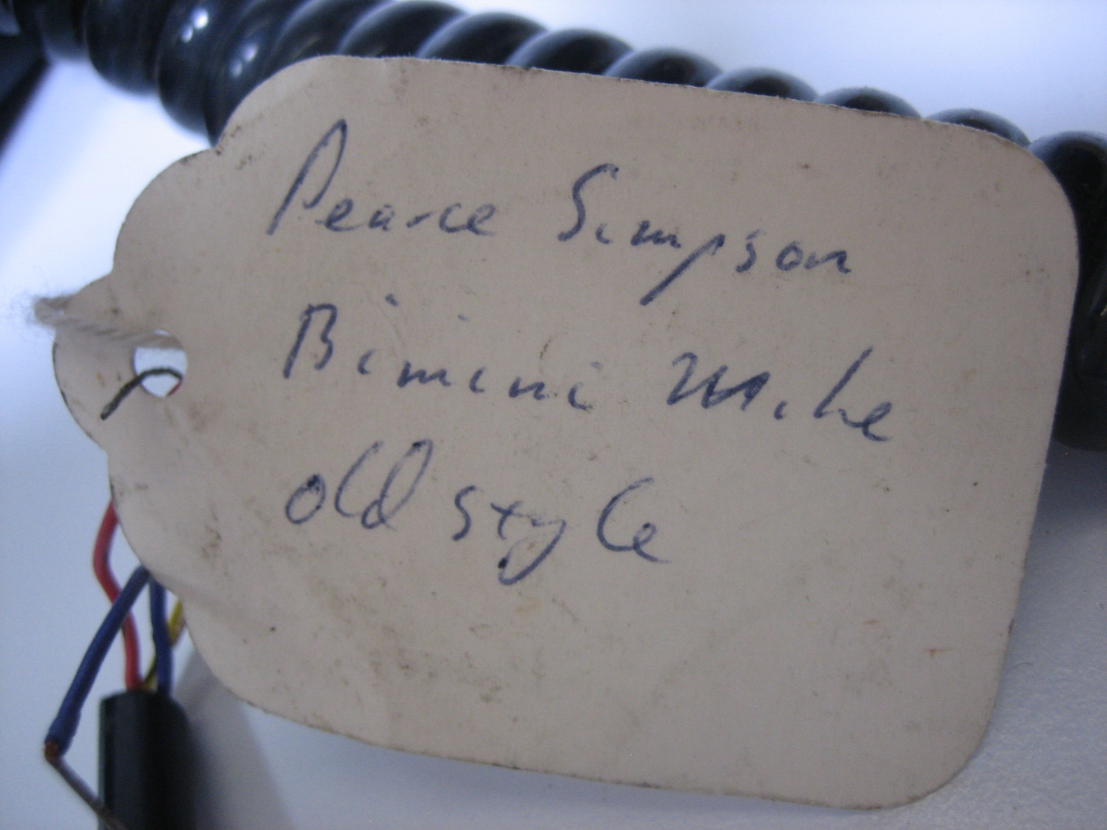 Pearce-Simpson Hand Mic Microphone for Bimini 25 Old Style Marine Radio ...
