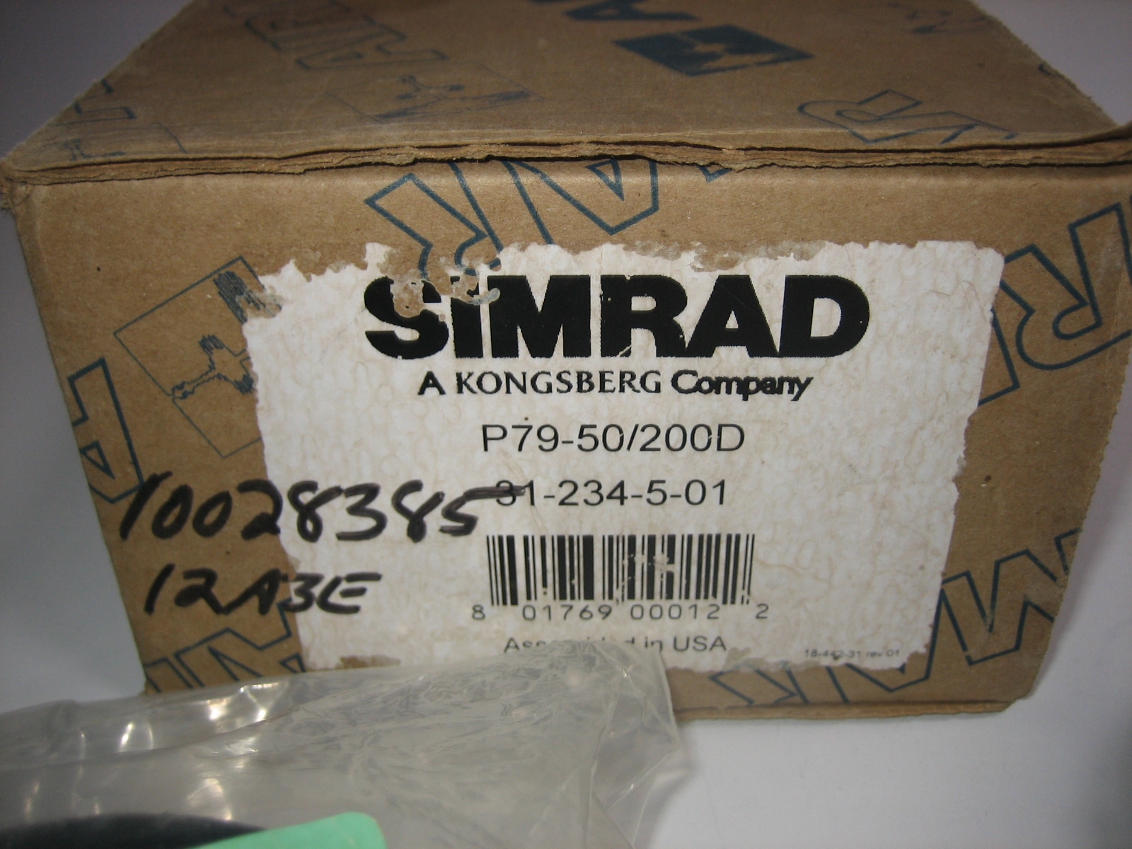 Simrad P79-50-200D In-Hull Depth Transducer 7-Pin for CA CX CE EQ 30 32 ...