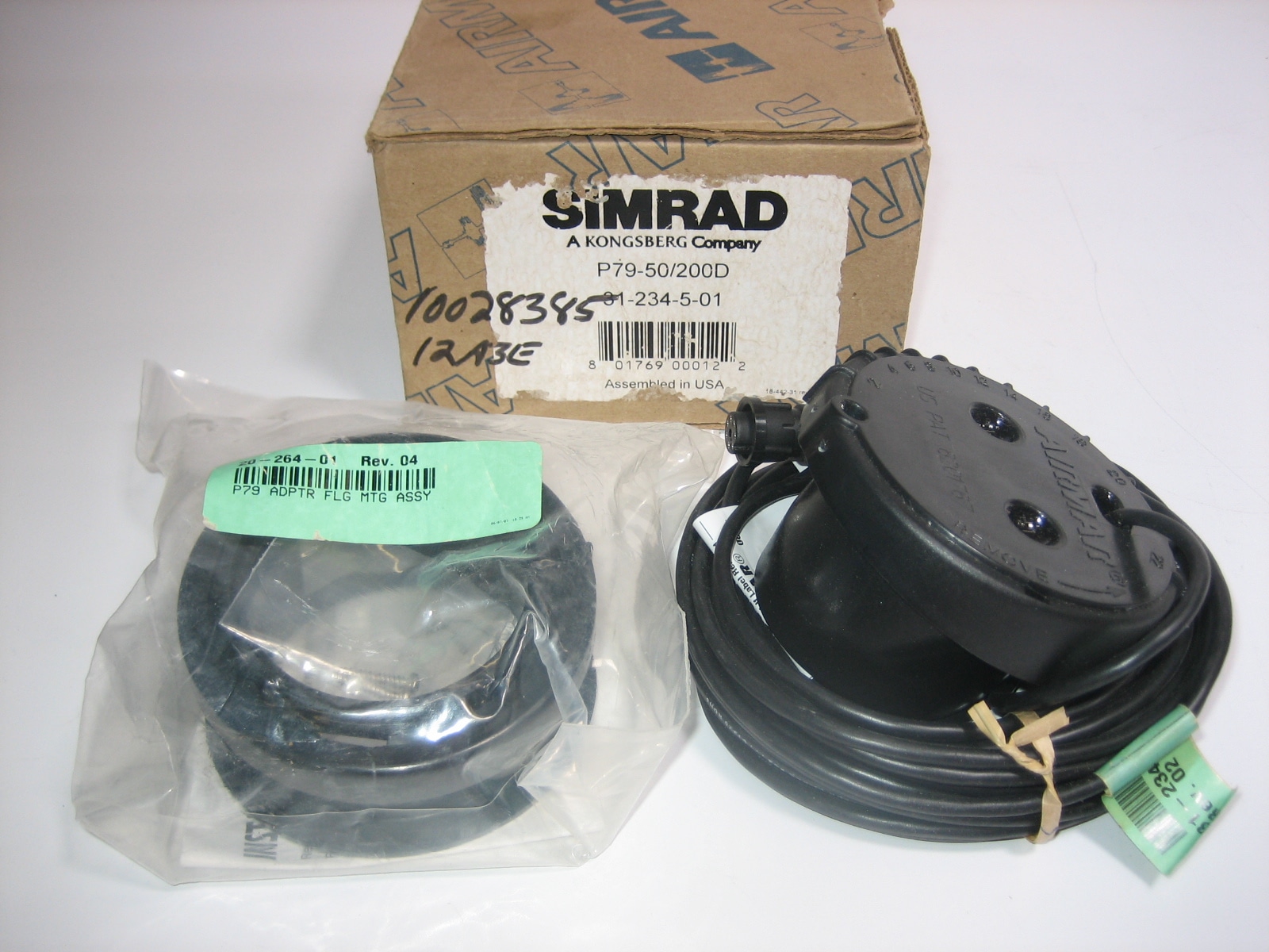Simrad P79-50-200D In-Hull Depth Transducer 7-Pin for CA CX CE EQ 30 32 ...