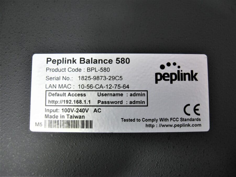 Peplink Balance 580 BPL-580 Load Balancing VPN Multi-WAN Router Free US ...