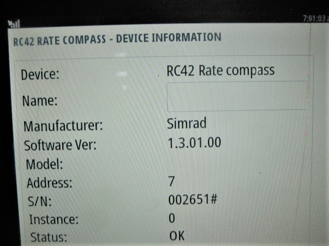 Simrad/RC42N-Rate Compass-N2K/Simnet Heading Sensor/000-10613-001/90Day ...