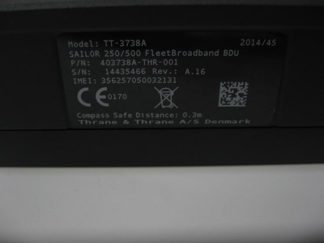 KVH TracPhone FB250 FB500 FleetBroadband Cobham Sailor TT3738A Terminal ...