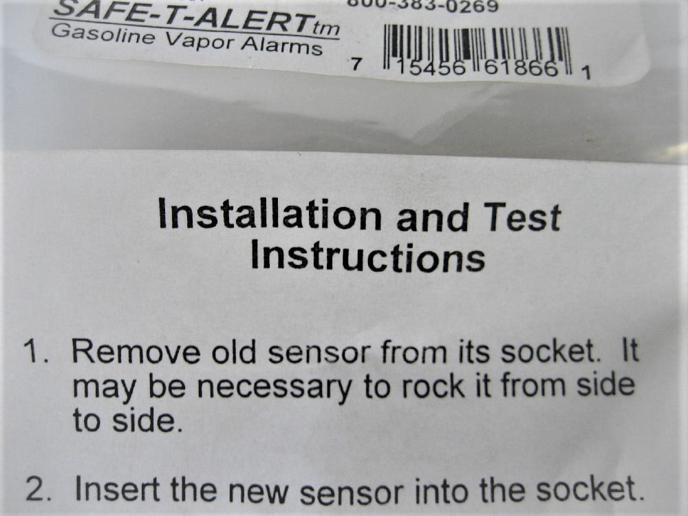 Safe T Alert SA-186-S Replacement Sensor for Gasoline Vapor Alarms ...