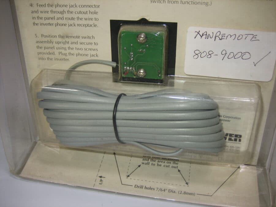 Xantrex Statpower RS-001 Prowatt & Portawattz 808-9000 Remote Panel ...