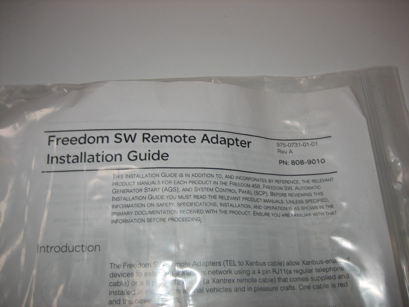 Xantrex Freedom SW Remote Adapter - Schneider Electric - NEW - 808-9010 ...