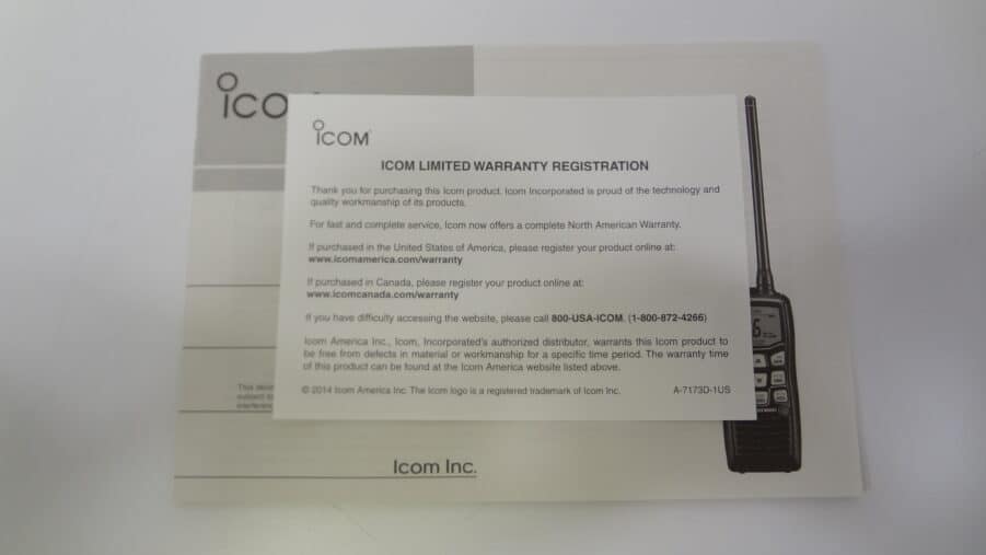 Icom IC-M36 Floating Wireless Submersible VHF Marine Transceiver Unit ...
