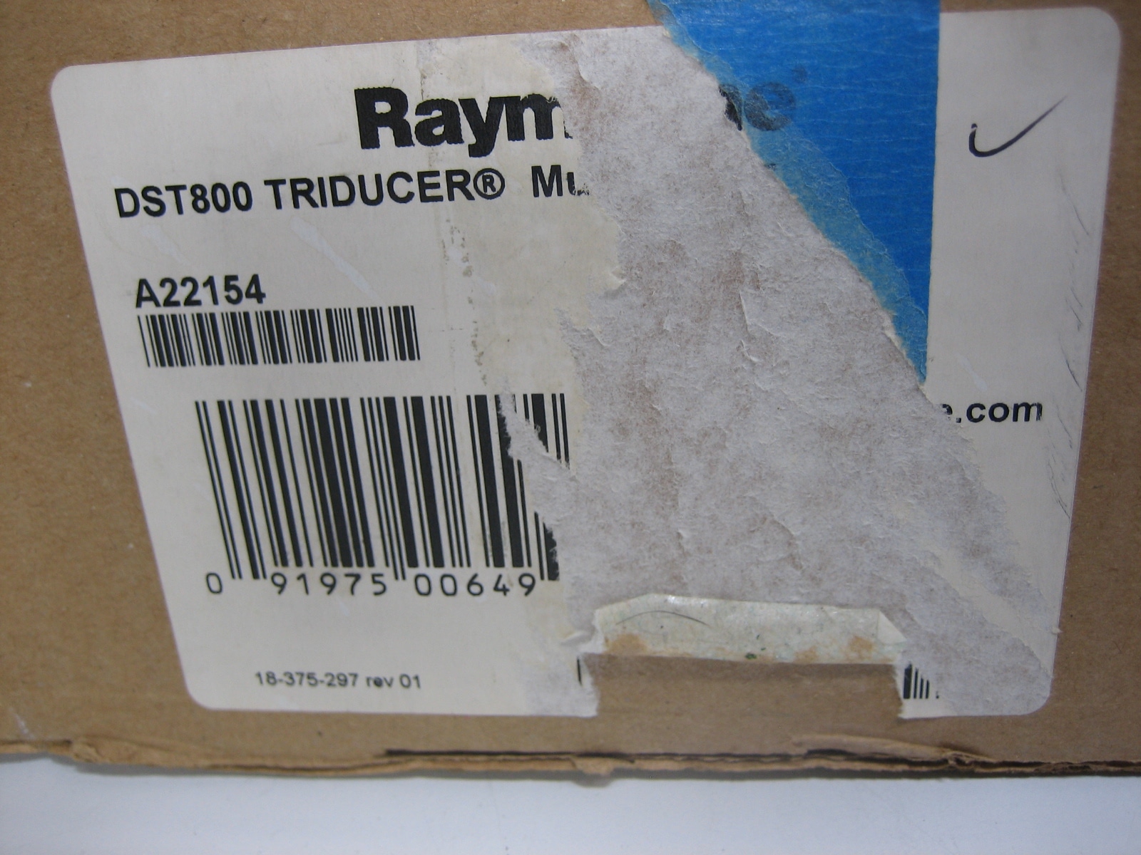 Raymarine TRIDUCER A22154 Depth Speed Temp Thru-Hull Transducer f/ST60 ...