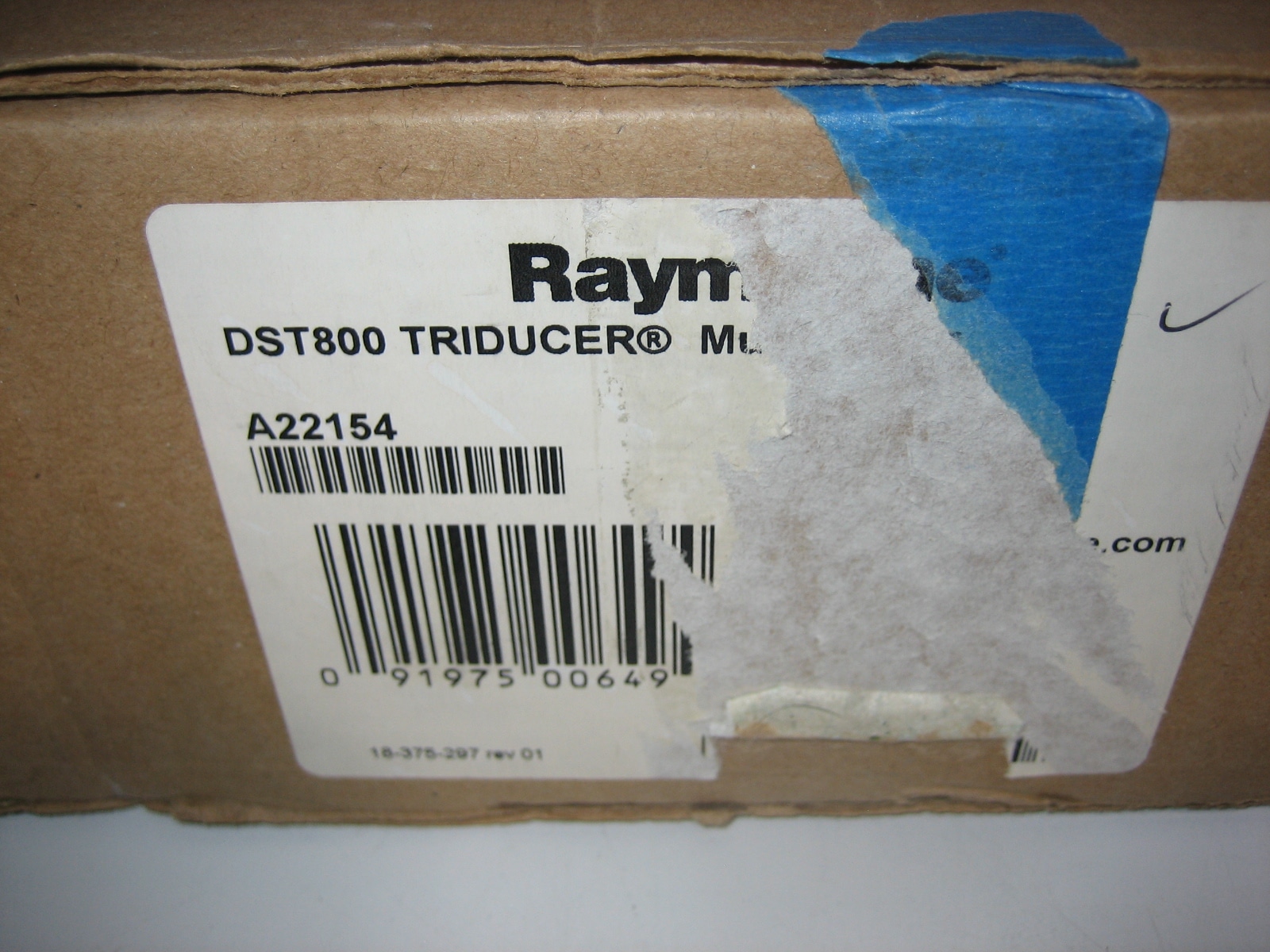 Raymarine TRIDUCER A22154 Depth Speed Temp Thru-Hull Transducer f/ST60 ...