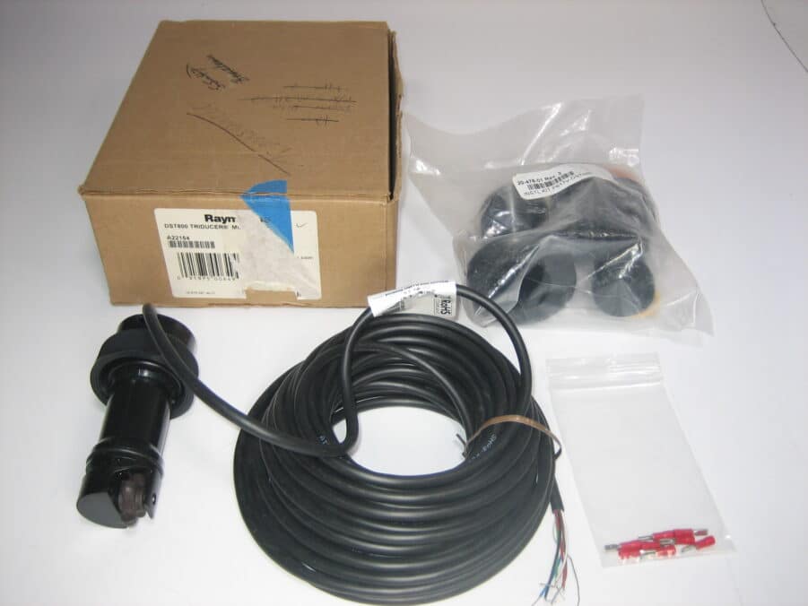 Raymarine TRIDUCER A22154 Depth Speed Temp Thru-Hull Transducer f/ST60 ...