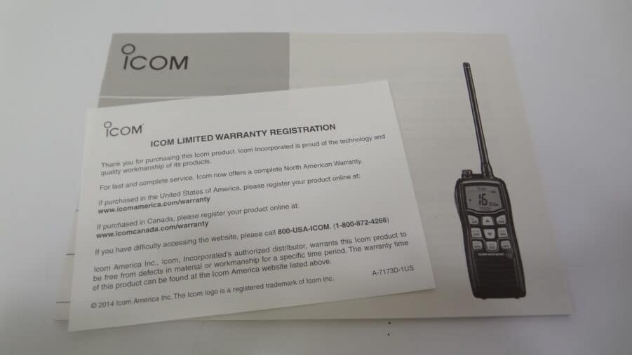 Icom IC-M36 Floating Wireless Submersible VHF Marine Transceiver Unit ...