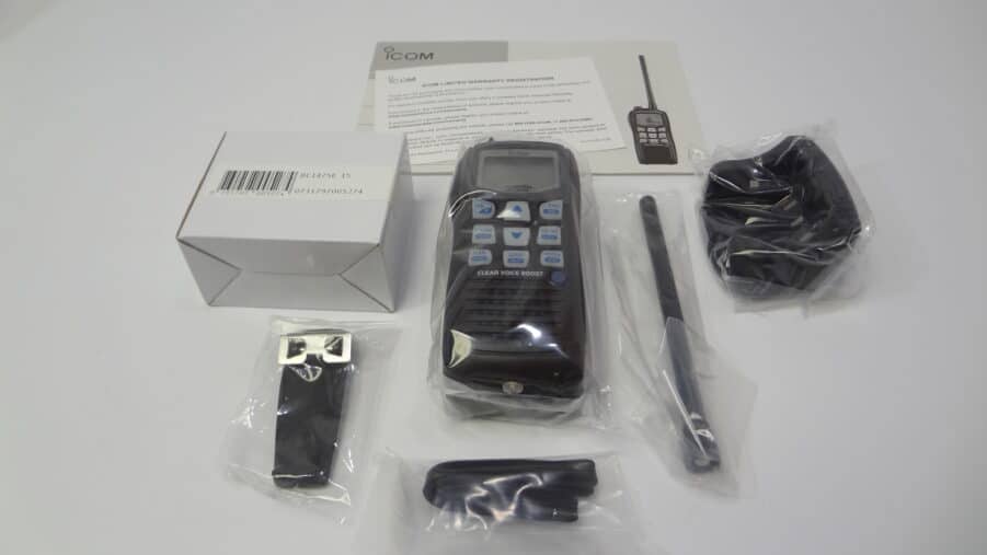 Icom IC-M36 Floating Wireless Submersible VHF Marine Transceiver Unit New In Box - Max Marine ...