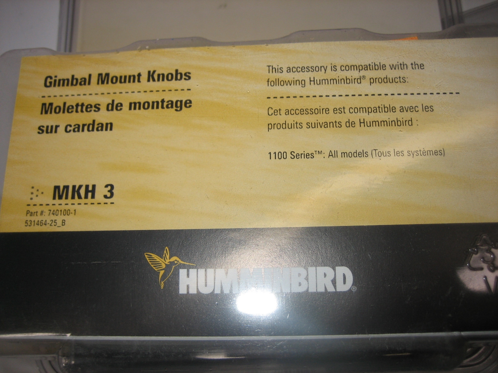 Humminbird MKH 3 740100-1 Gimbal Mount Knobs Set for 1100 Series - *NEW ...