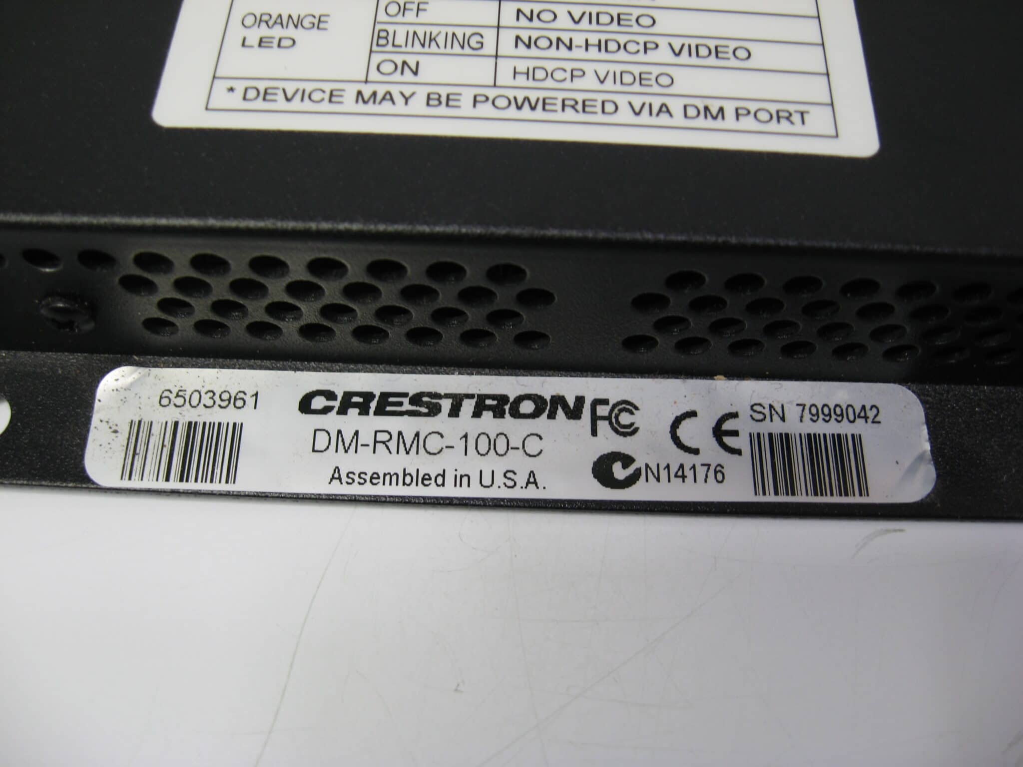 Crestron DM Room Controller DM-RMC-100-C - Used - Free US Shipping ...