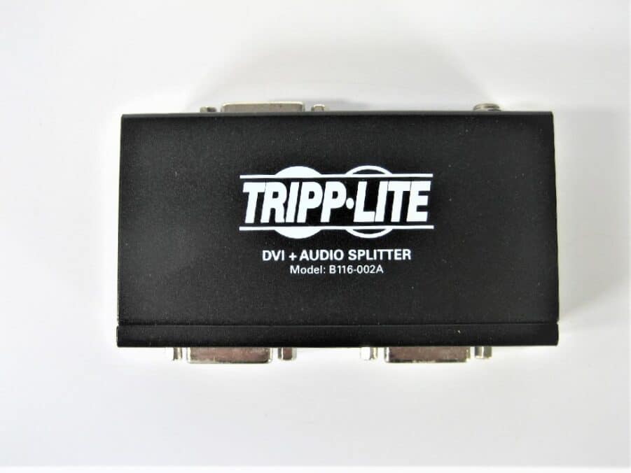 Tripp Lite - 2-Port DVI Splitter w/ Audio & Signal Booster B116-002A ...