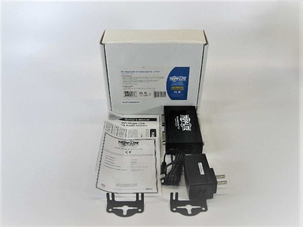 Tripp Lite - 2-Port DVI Splitter w/ Audio & Signal Booster B116-002A ...