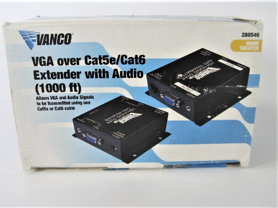 Vanco - VGA Over Cat5e/Cat6 Extender with Audio - 280546 - Used - Free ...