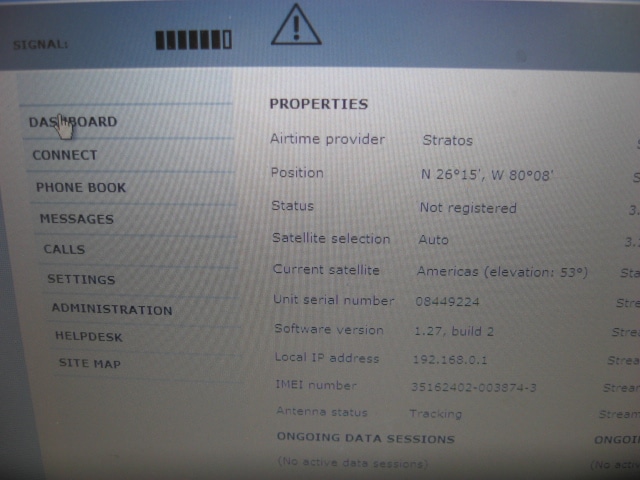 Sailor KVH FB250 Inmarsat FleetBroadband Working Antenna Replacement TT ...