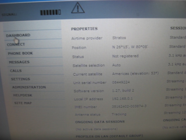 Sailor KVH FB250 Inmarsat FleetBroadband Working Antenna Replacement TT ...