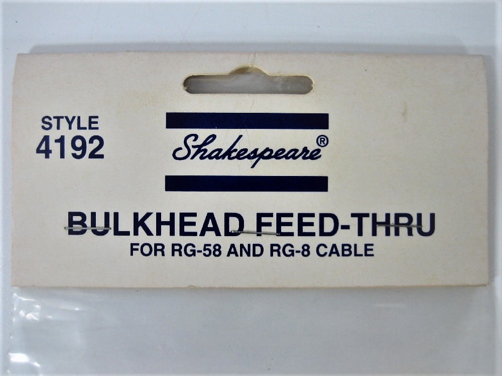 [Pack of 2] Shakespeare - Bulkhead Feed-Thru for RG-58 & RG-8 Cable ...